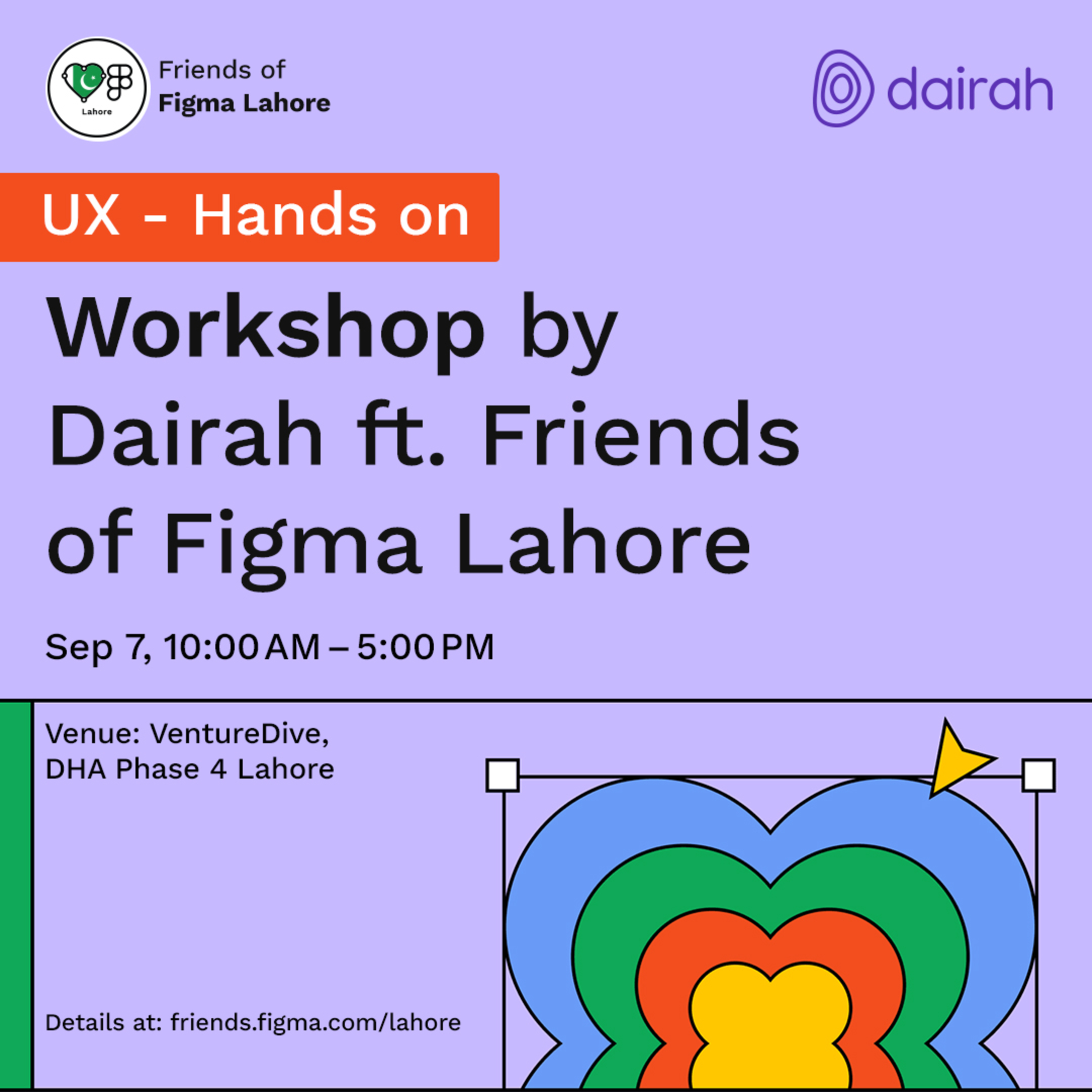 See UX - Hands on | Workshop by Dairah ft. Friends of Figma Lahore at Figma Lahore